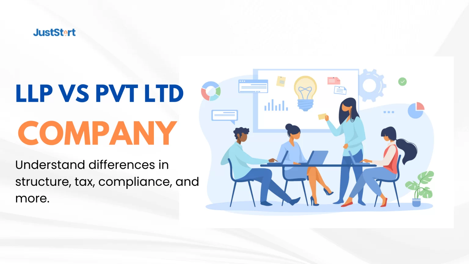 LLP Vs Pvt Ltd – An Overview | JustStart